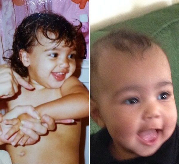 Kim Kardashian Baby Photo: Kim Reveals She Looked Just Like North West ...