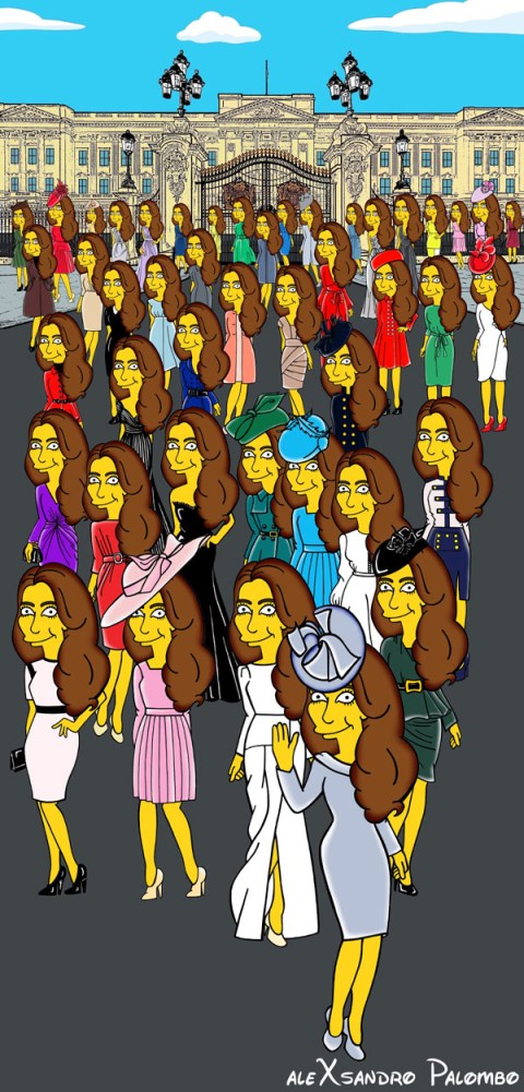 Kate Middleton & Queen Elizabeth II As ‘The Simpsons’ — PICS ...