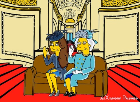 Kate Middleton & Queen Elizabeth II As ‘The Simpsons’ — PICS ...