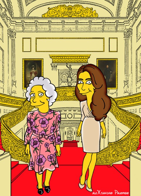 Kate Middleton & Queen Elizabeth II As ‘The Simpsons’ — PICS ...