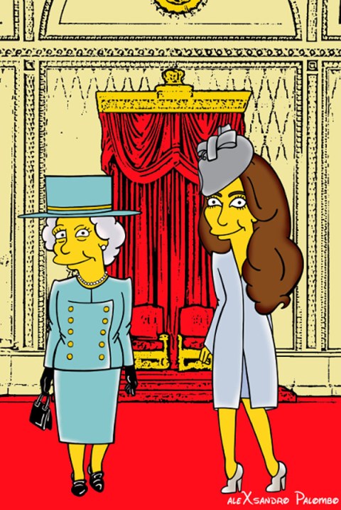 Kate Middleton & Queen Elizabeth II As ‘The Simpsons’ — PICS ...