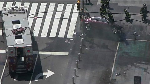 Times Square Crash Photos — Car Hits Pedestrians On Sidewalk ...