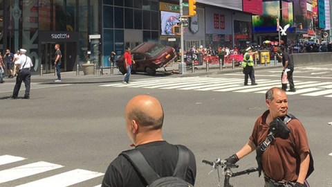 Times Square Crash Photos — Car Hits Pedestrians On Sidewalk ...