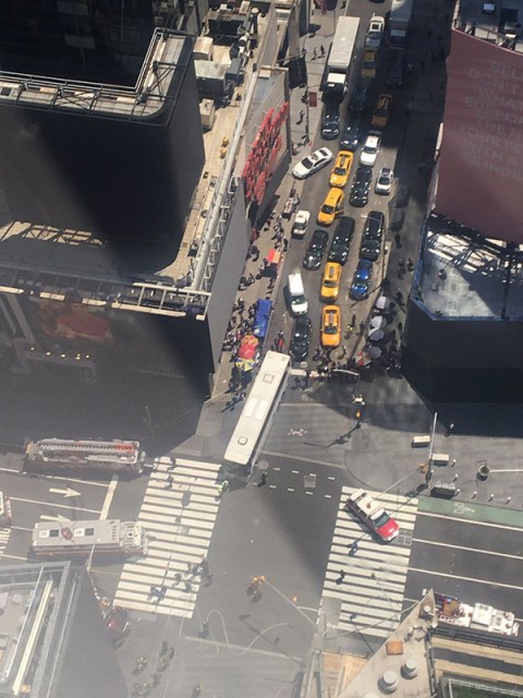 Times Square Crash Photos — Car Hits Pedestrians On Sidewalk ...