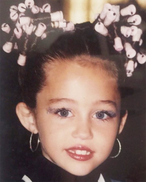 Miley Cyrus’ Throwback Photos: See Her Cutest Pics As A Kid – Hollywood ...