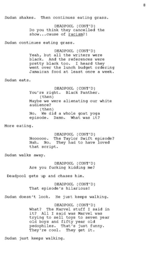 Animated ‘Deadpool’ Script: Pics — Written By Donald Glover – Hollywood ...