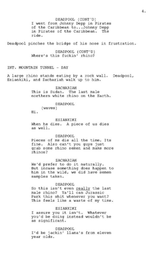 Animated ‘Deadpool’ Script: Pics — Written By Donald Glover – Hollywood ...