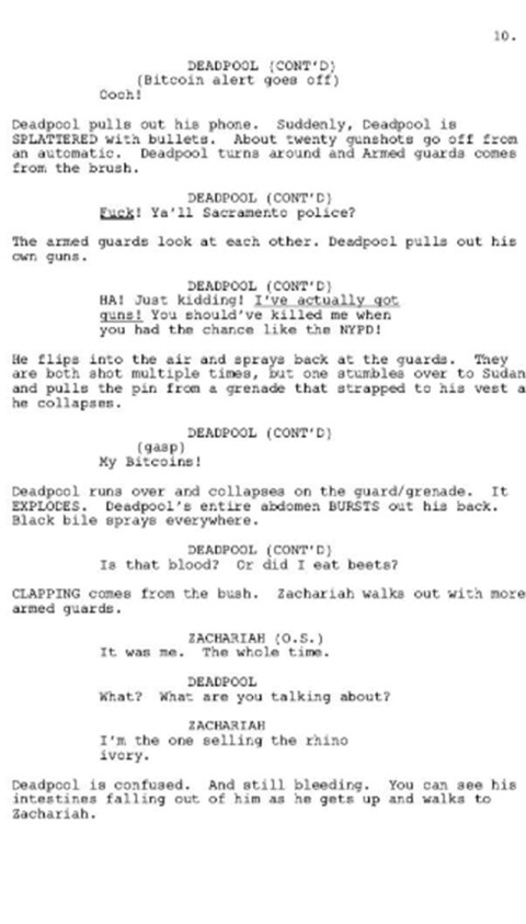 Animated ‘Deadpool’ Script: Pics — Written By Donald Glover – Hollywood ...