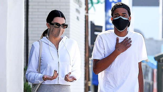 Kendall Jenner Wears Yeezy Slides After Kim Files For Divorce ...