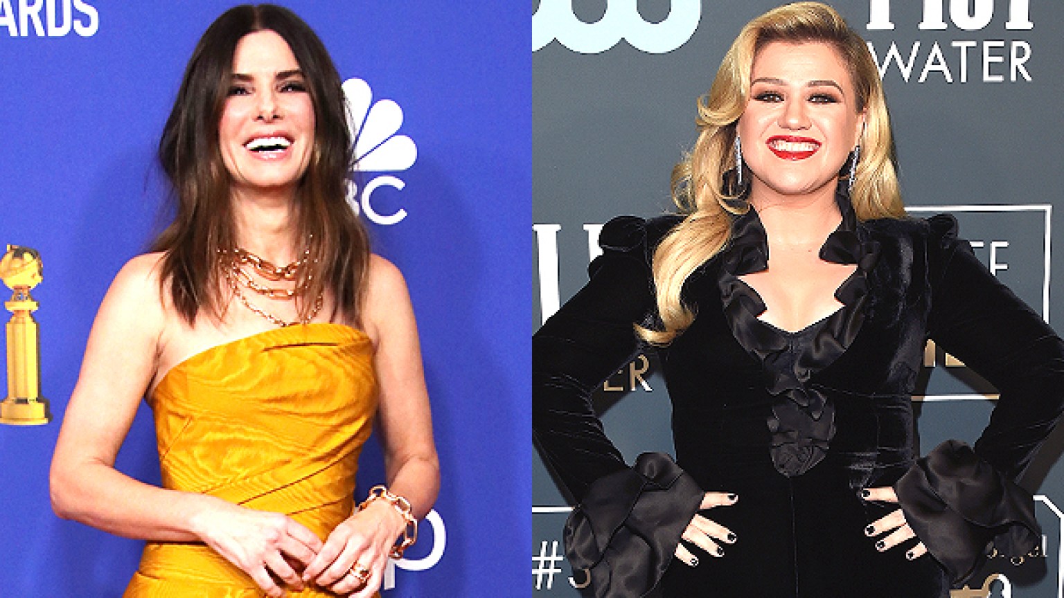Sandra Bullock & Kelly Clarkson Crack Up During Talk Show Interview ...