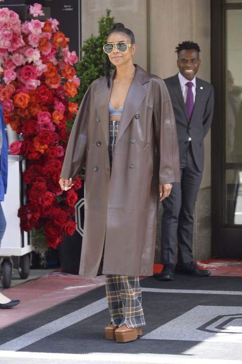 Leather Jacket Trend: Gigi Hadid & More Wearing Coats: Photos ...