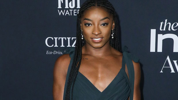 Simone Biles Models Neon Green Bikini & Bucket Hat In Sexy New Photo ...