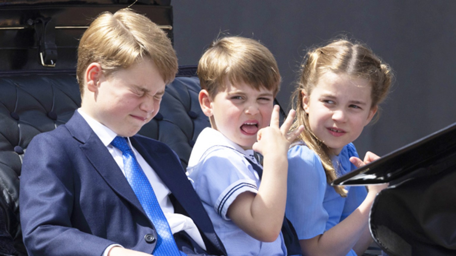 Princess Charlotte Whacks Prince Louis’s Hand Trooping The Colour ...