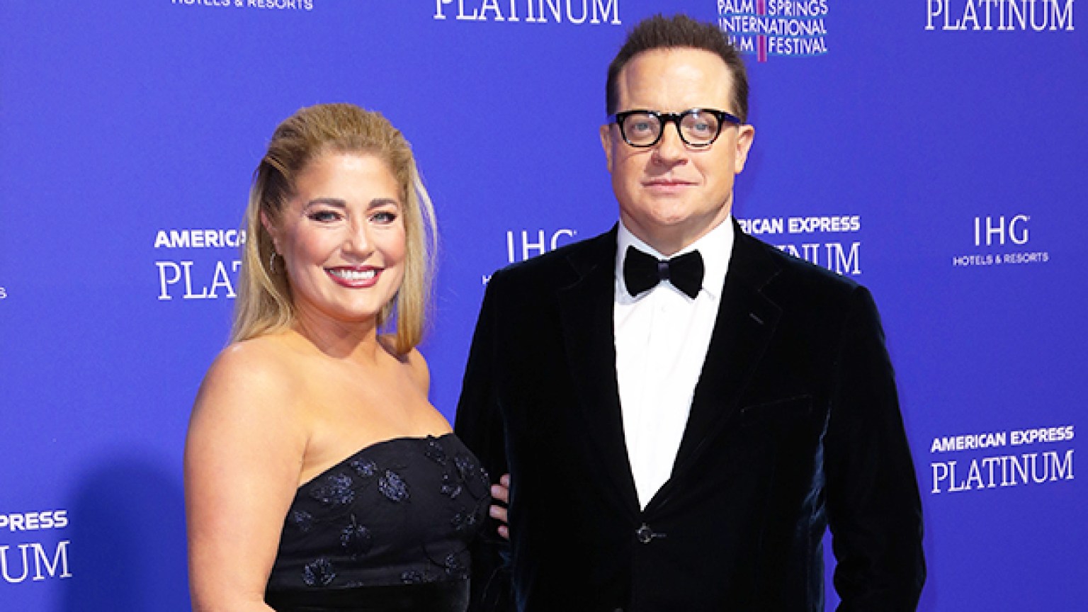 Brendan Fraser Joined By GF Jeanne Moore At Palm Springs Film Awards ...