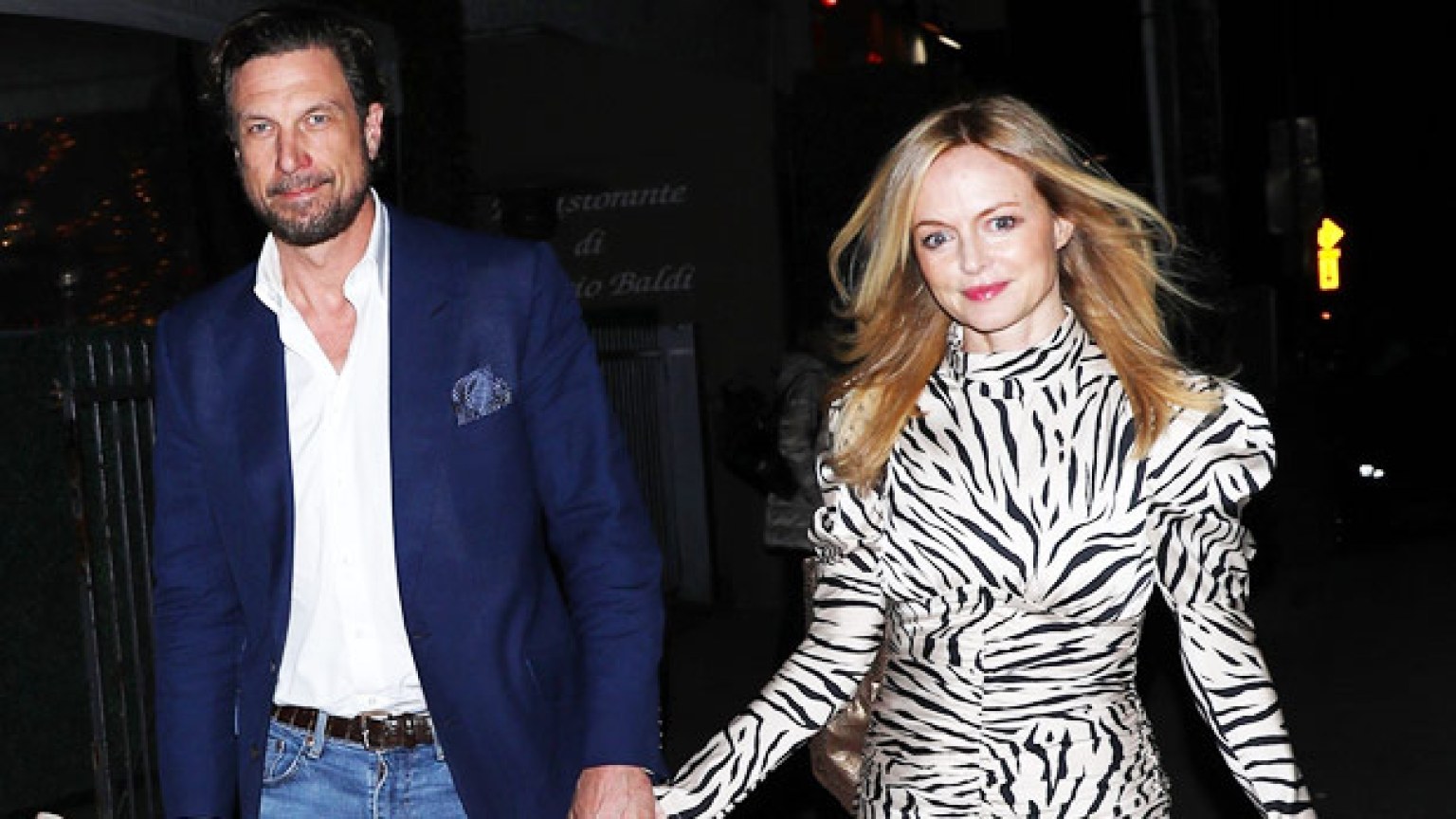 Heather Graham’s Zebra Print Mini Dress: John de Neufville Date Photos ...