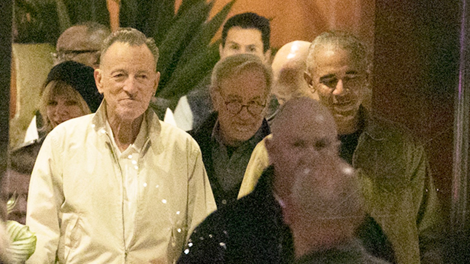 The Obamas Have A Date Night With Bruce Springsteen & Steven Spielberg ...