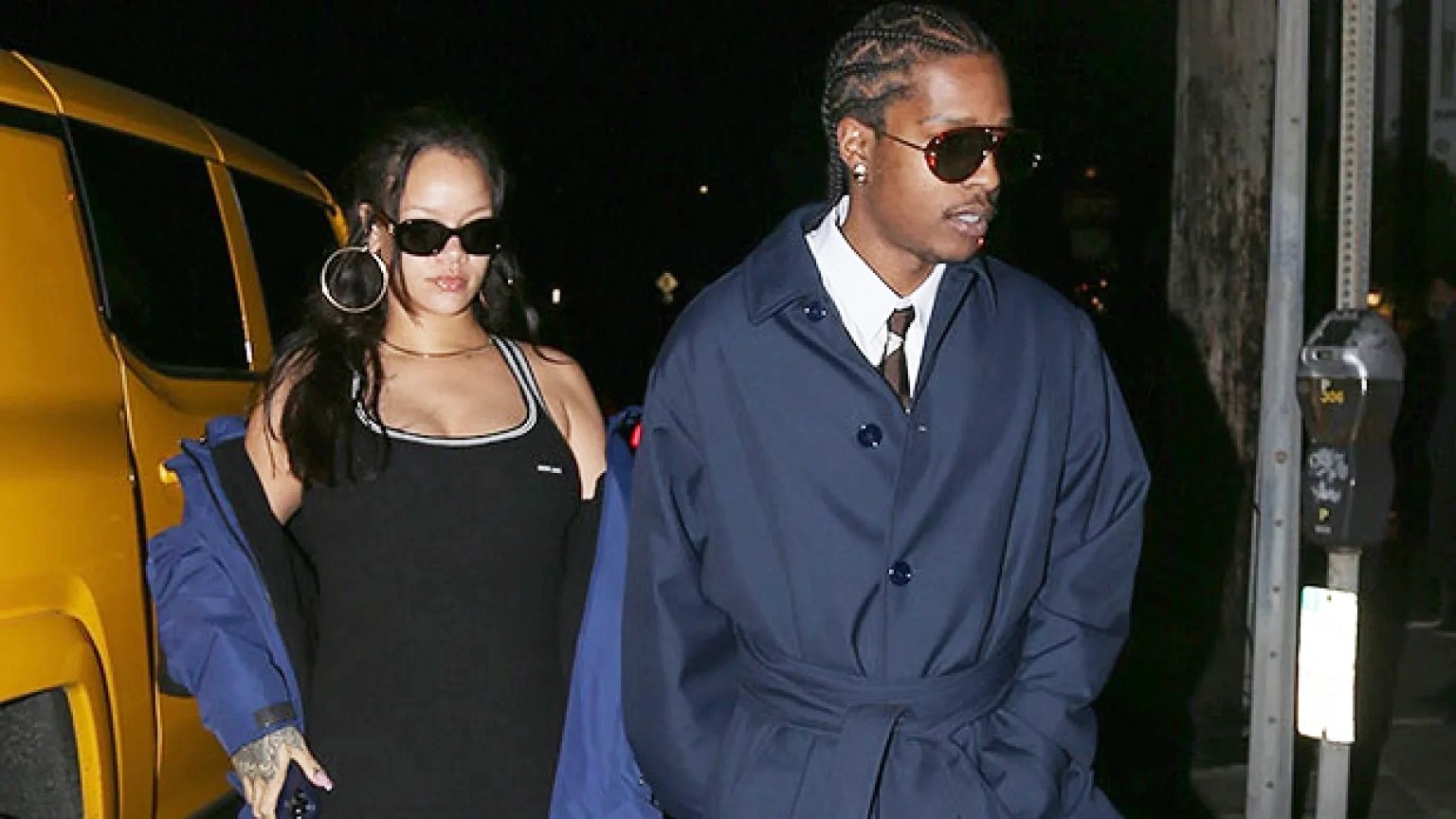 Pregnant Rihanna & ASAP Rocky Hold Hands After Pink Sleeper Shopping ...