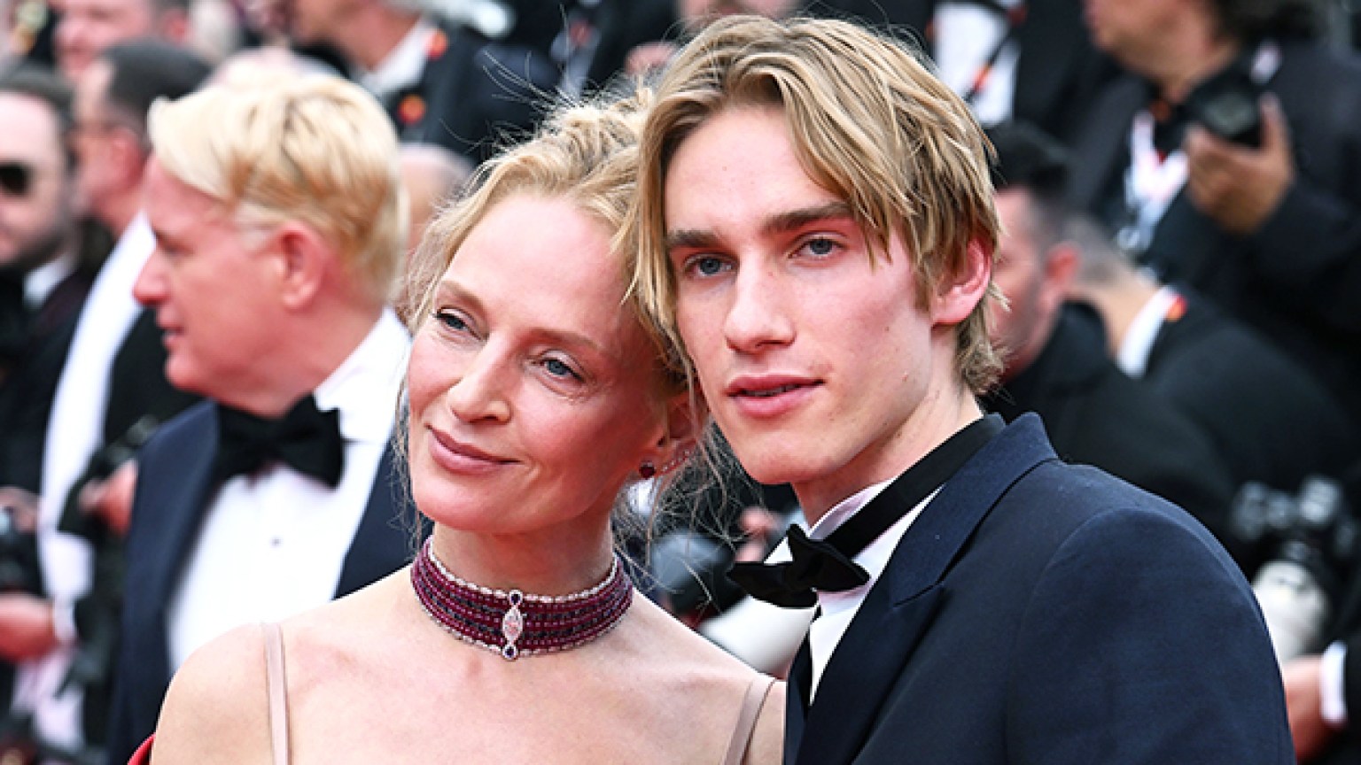 Uma Thurman Brings Son Levon To Cannes Film Festival: Photos – Hollywood Life