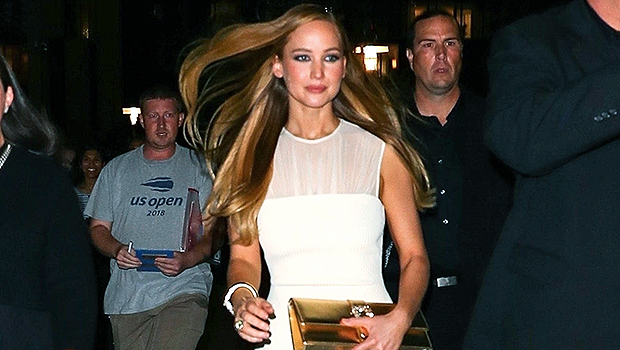 Jennifer Lawrence’s Sheer White Dress ‘No Hard Feelings’ Party: Photos ...