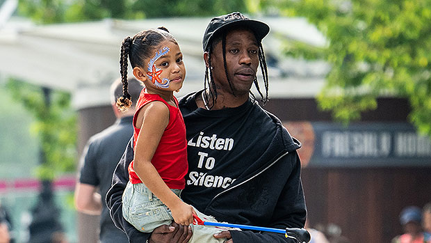 Stormi Webster Snuggles Dad Travis Scott On London Eye Ride – Hollywood ...