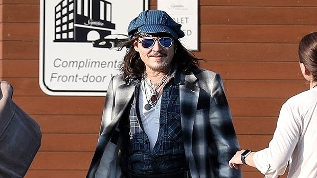 Johnny Depp Smiles While Using A Cane Due To Fractured Ankle: Photo ...