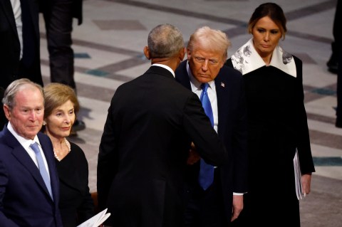 What Were Trump & Obama Talking About at Carter’s Funeral? Photos ...
